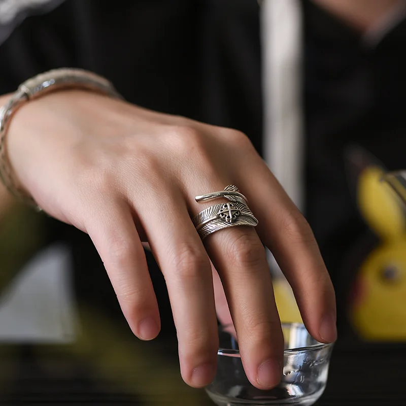 RJ-Feather-Ring-Vintage-Forefinger-Opening-Fashion-Accessories-for ...