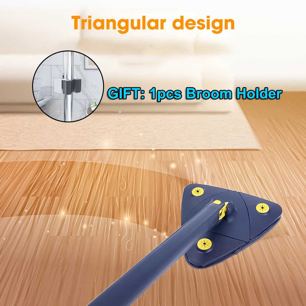 New-Triangle-Cleaning-Mop-Telescopic-Household-Ceiling-360-Cleaning ...