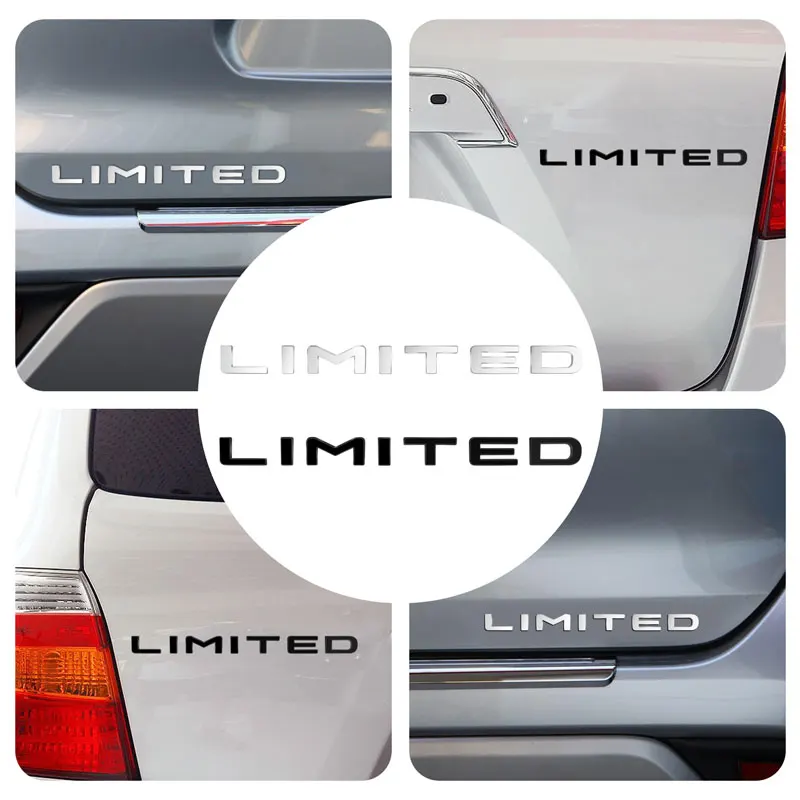 Universal Cars 3D ABS Plastic LIMITED Emblem Sticker Car Rear Trunk ...