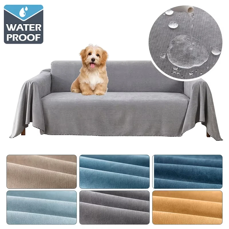 Manta de sofá impermeable, cubierta multiusos para muebles de Color ...