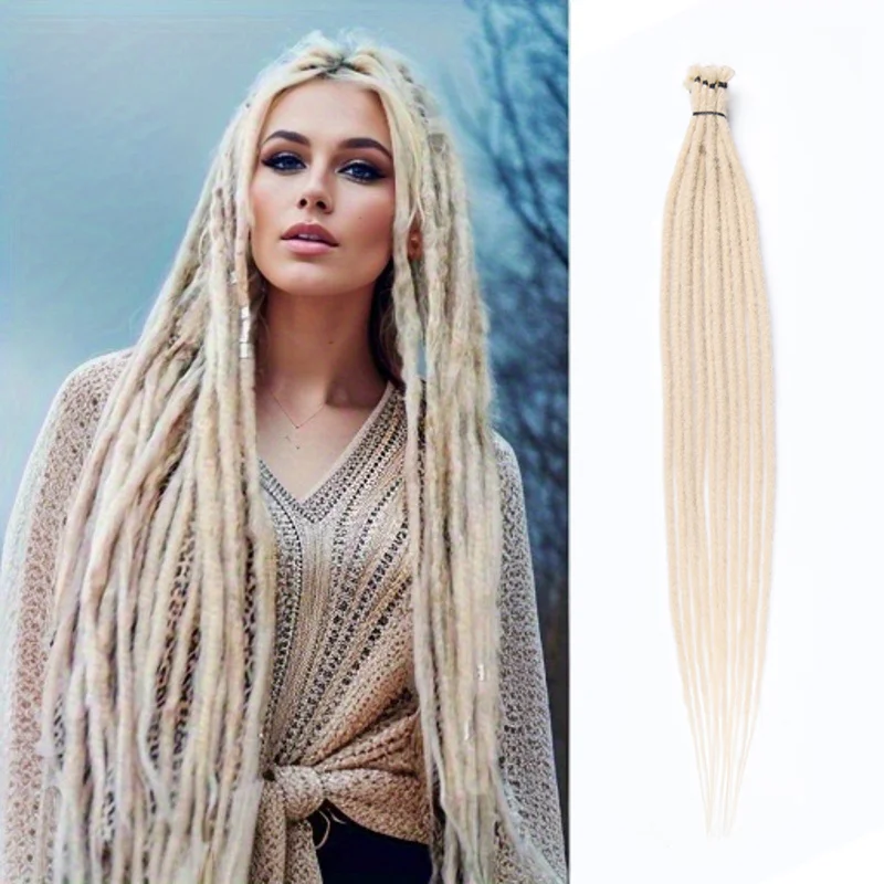 24inch Dreadlocks Crochet Braids Hair Extension Synthetic For Women ...