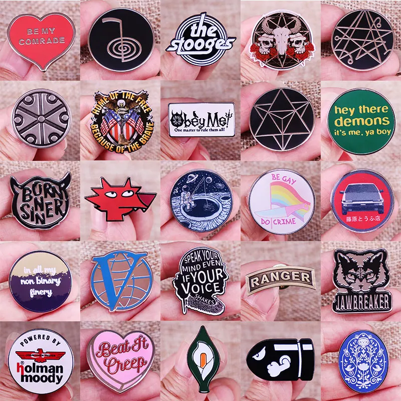 Alfileres De Esmalte De Anime De Dibujos Animados Broche De Metal
