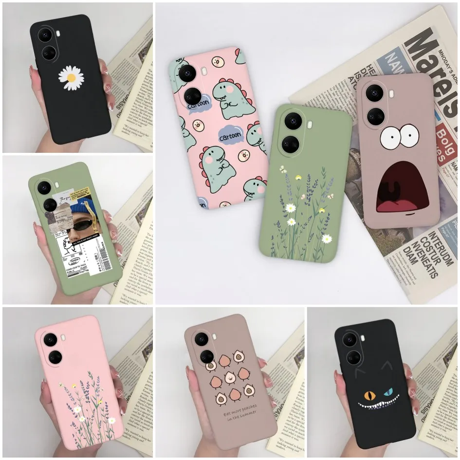 For-Huawei-Nova-10-SE-4G-Case-Matte-Cute-Cartoon-Dinosaur-Soft-Silicone ...