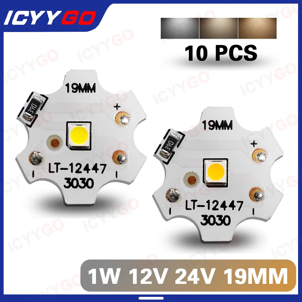 DC12V-24V-19MM-1W-LED-blanco-c-lido-Color-ciruela-placa-sustrato-de ...