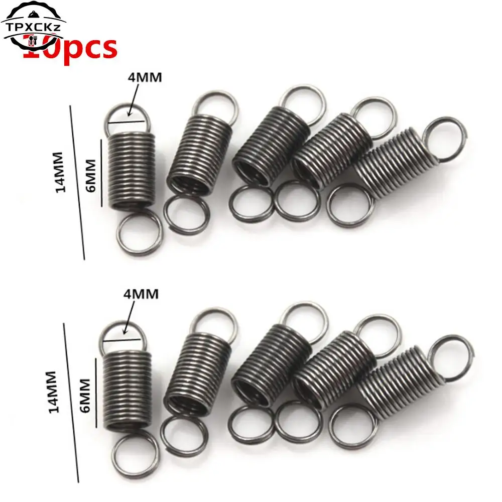 10pcs-Stainless-Steel-small-Tension-Spring-With-Hook-For-Tensile-DIY ...