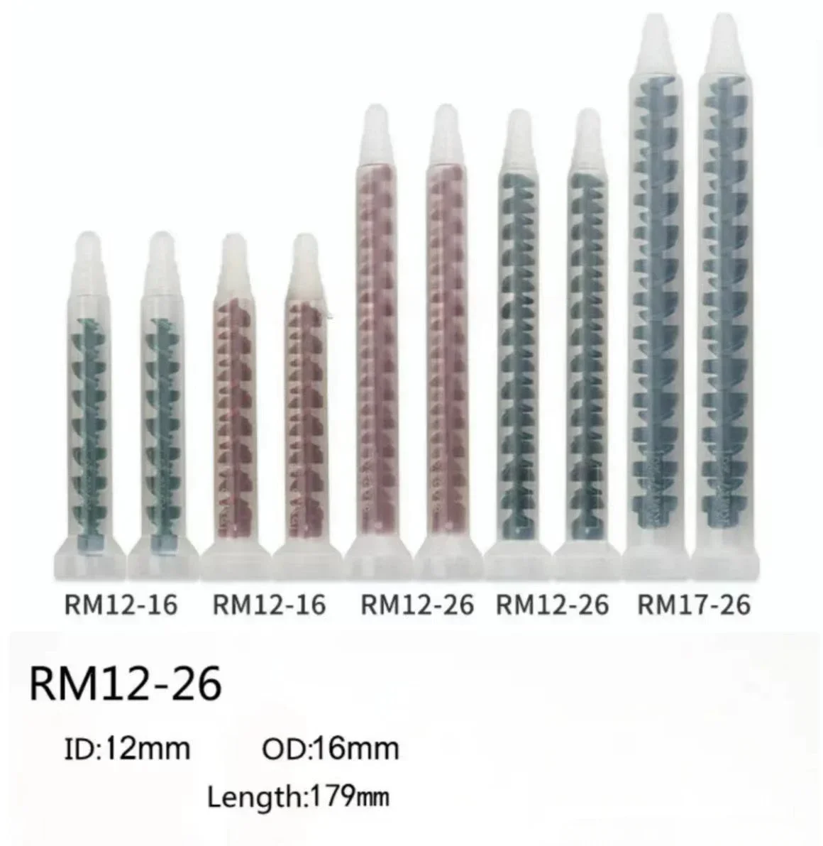 100-pcs-RM17-26AB-dynamic-mixing-tube-glue-stirring-tube-RM12-26-mixing ...