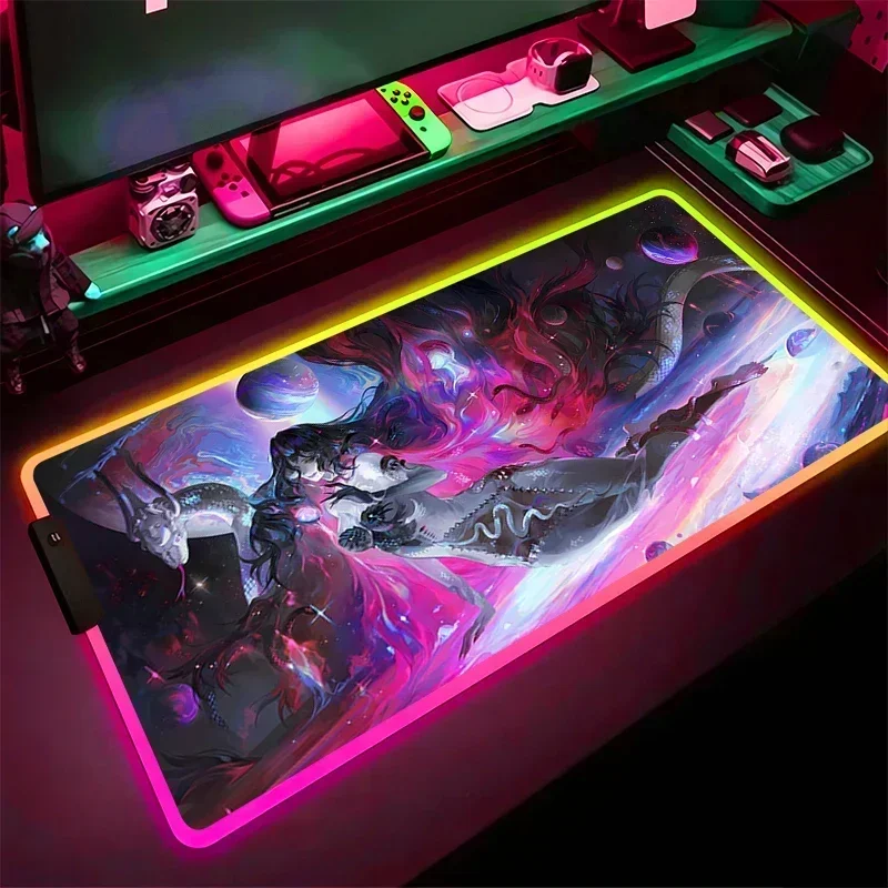 RGB-Large-Mousepads-LED-Light-Onmyoji-Game-Keyboard-Pads-Computer ...