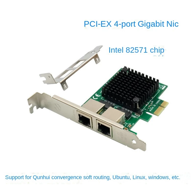 PCI-E-X1-Server-gigabit-network-card-intel-EXPI9402PT-82571GB-chipest ...