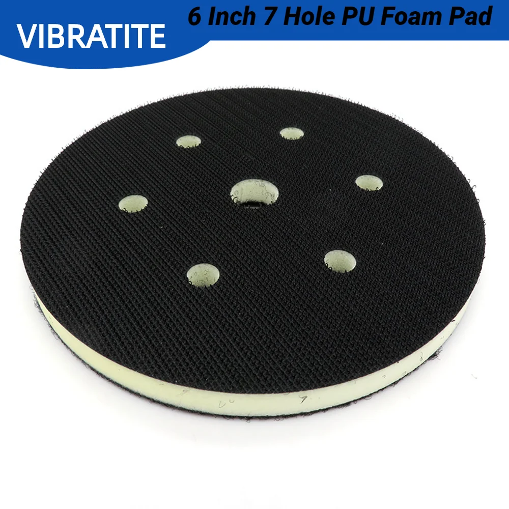 6-Inch-150mm-7-Hole-PU-Foam-Interface-Pad-for-Hook-and-Loop-Sanding ...