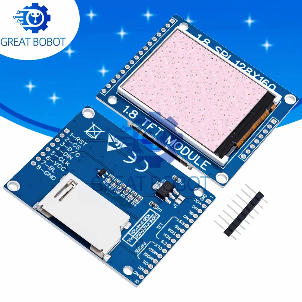 1.8 Inch Serial SPI TFT LCD Module Display PCB Adapter-128x160 Dot ...