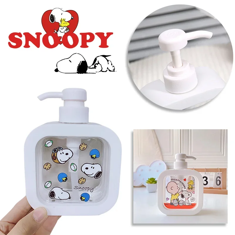 Snoopy-Soap-Dispenser-Bottle-Cartoon-Refillable-Lotion-Shampoo-Shower ...