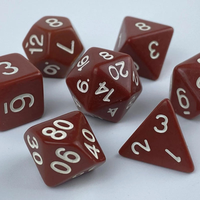 Love To Dream Swaddle 7-Piece Acrylic Polyhedral Dice Set For D&D ...