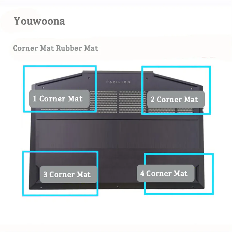 NEW Original Laptop Bottom Case Rubber Feet Corner Mat For HP Pavilion ...