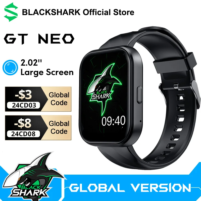 Global-Version-Black-Shark-GT-Neo-Smart-Watch-2-02-Large-Display-Heart ...