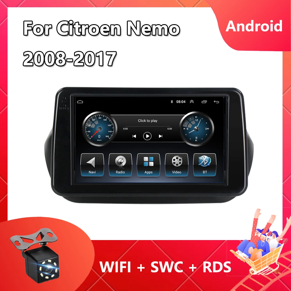 2din-Car-Radio-For-Citroen-Nemo-2008-2017-Android-10-Navigation-GPS-HD ...