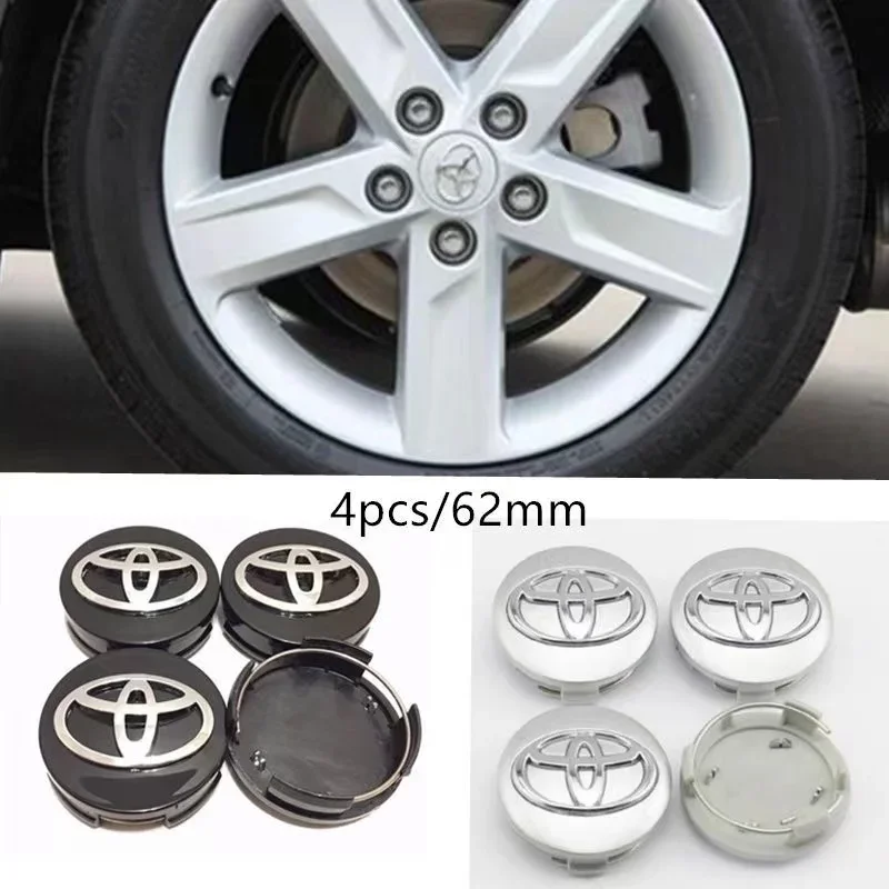 Carro-Styling-Roda-Hub-Centro-Caps-Rim-Capa-Badge-Toyota-Corolla-Yaris ...