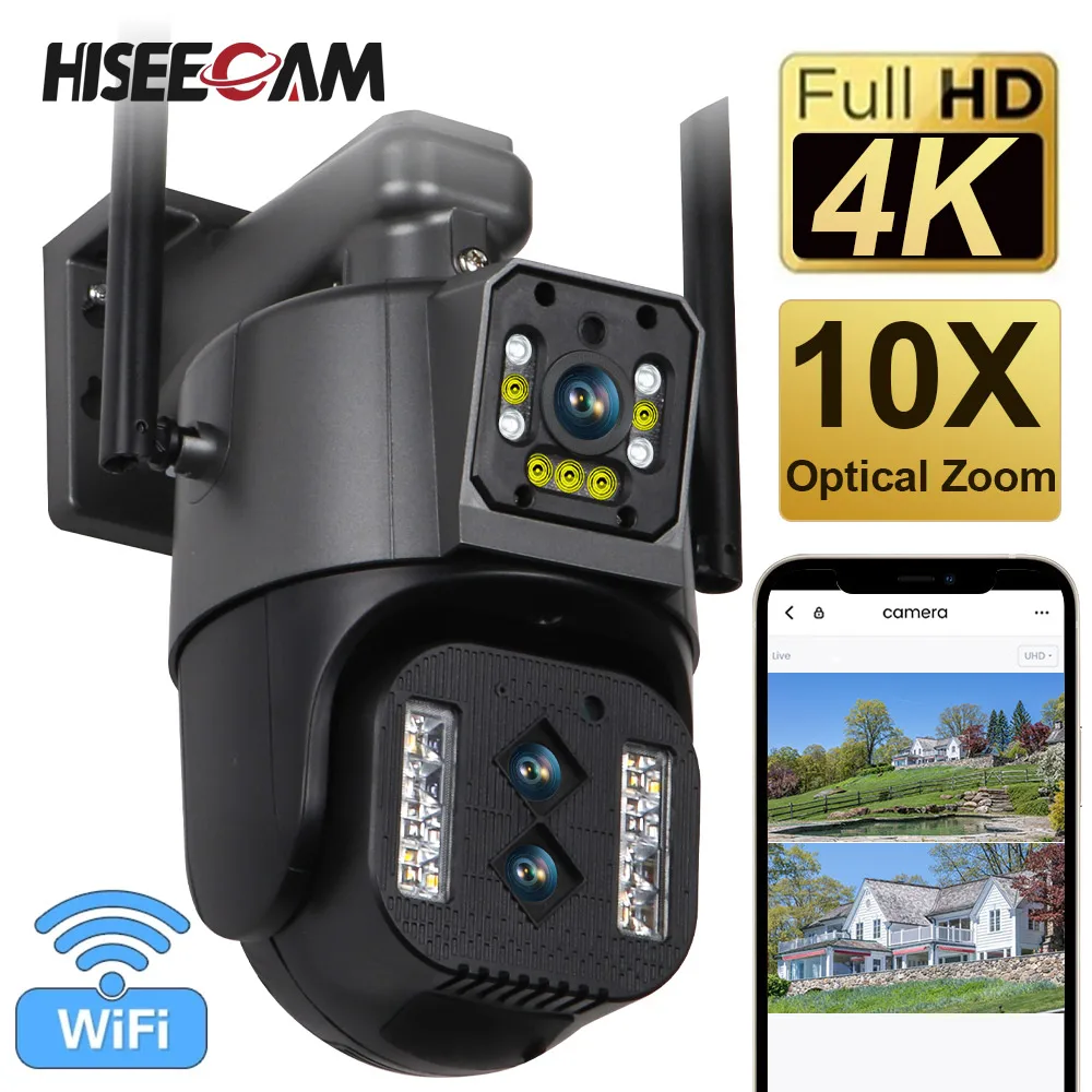 8MP-4K-Wifi-Camera-Wireless-Outdoor-PTZ-Color-Night-Vision-Dual-Lens ...