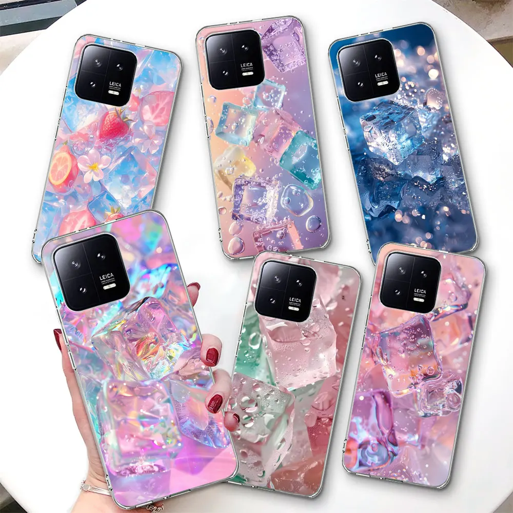 Ice Cubes Summer Case for Xiaomi Mi 9 8 9T 10 11T A3 5X A1 A2 6X CC9E ...