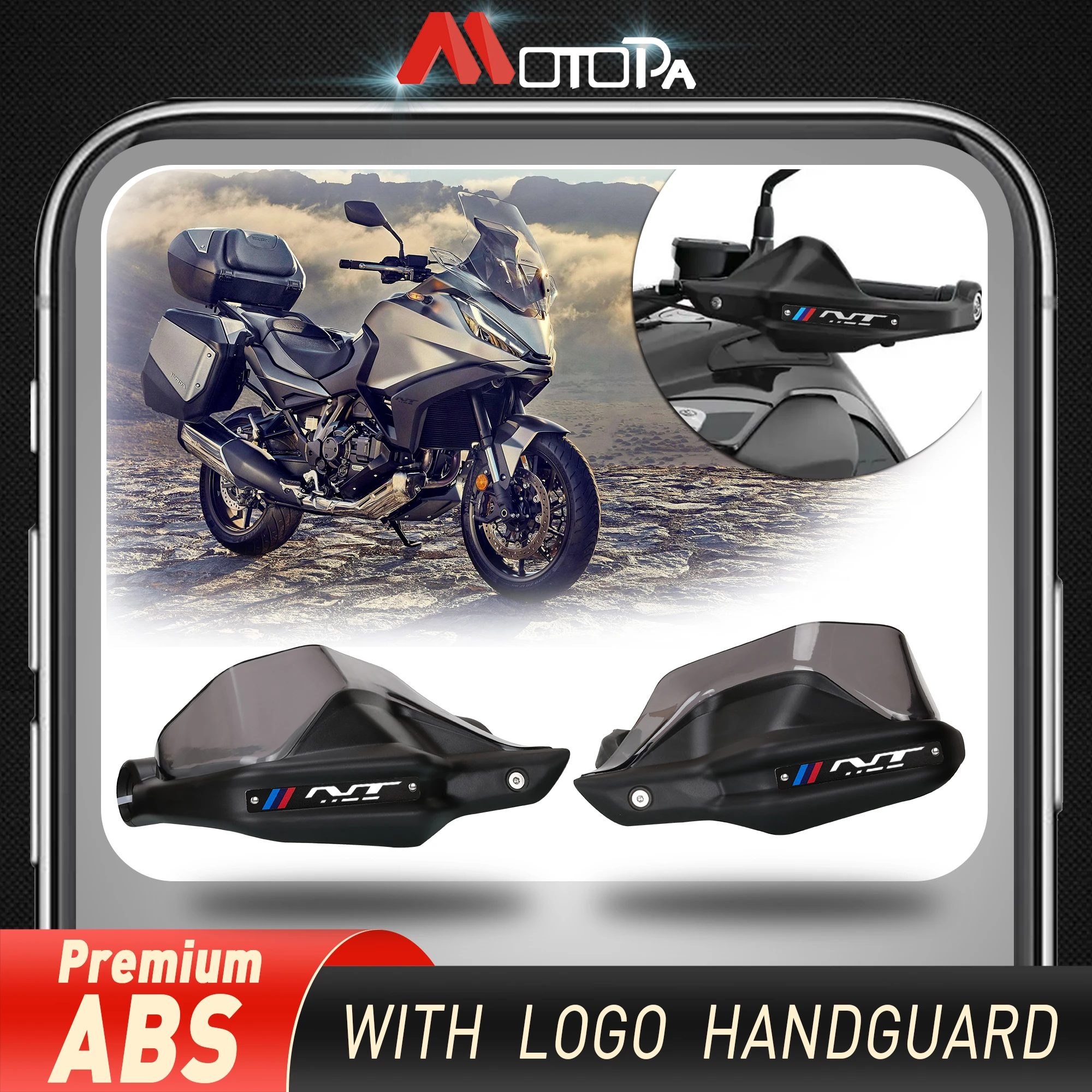 Motorcycle Black Hand Guards Brake Clutch Levers Protector Handguard ...