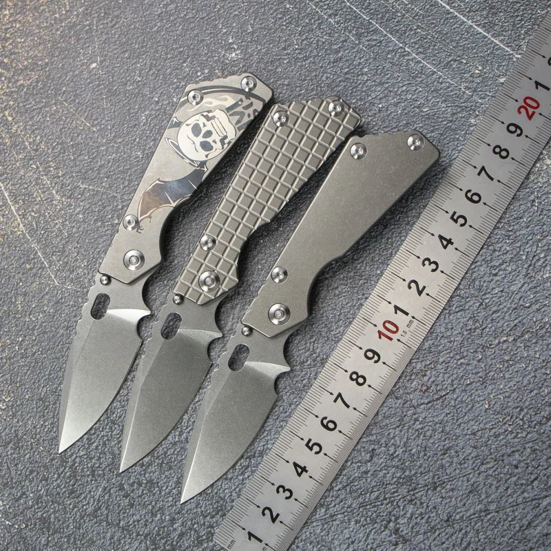 PT3-Folding-Knife-Mark-154CM-Blade-Titanium-Handle-Outdoor-Camping ...