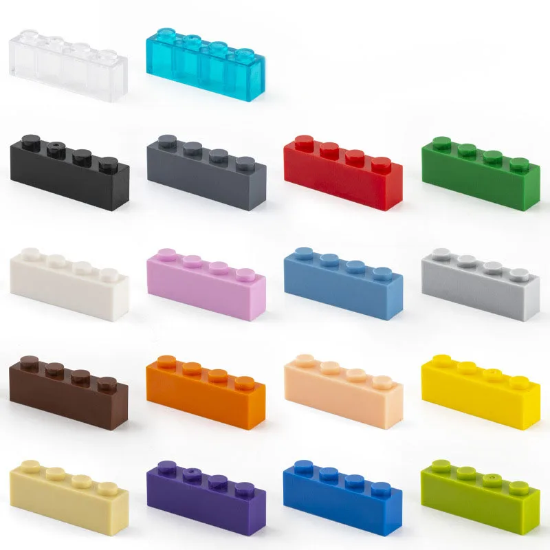 400pcs-1x4-Dots-Bulk-Building-Blocks-Thick-Figures-Bricks-Educational ...