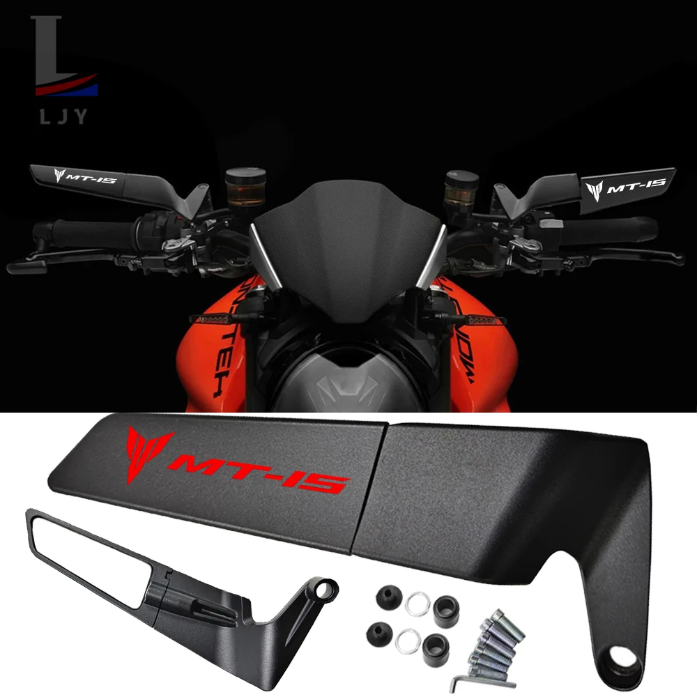 For-YAMAHA-MT15-MT-15-Motorcycle-Mirrors-Stealth-Winglets-Mirror-Kits ...