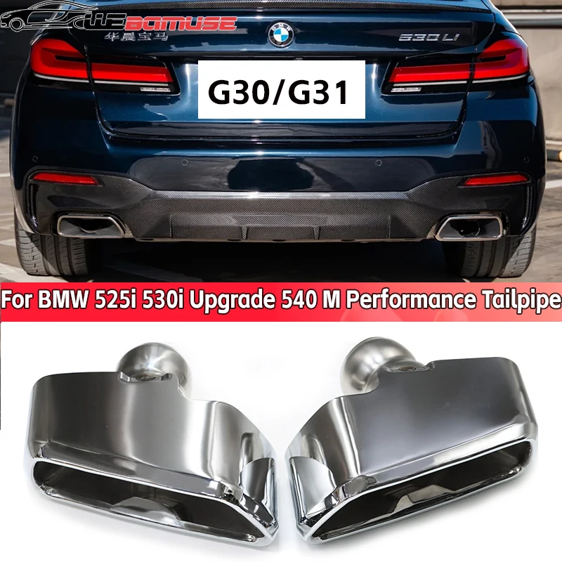 Car-Exhaust-Tip-For-2018-2023-BMW-G30-G31-525i-530i-540i-M-Performance ...