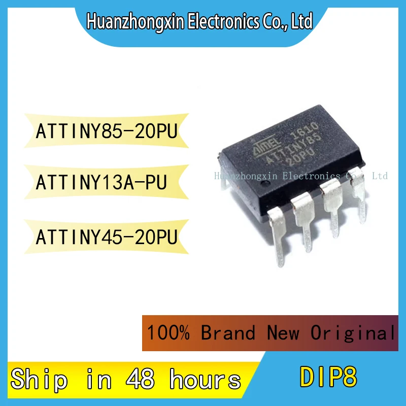 ATTINY85 20PU ATTINY13A PU ATTINY45 20PU MCU Chip DIP8 Integrated ...
