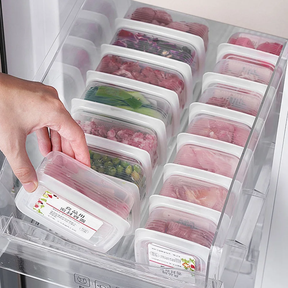 Frozen Food Fruit Storage Box Portable Compartment Refrigerator Freezer ...