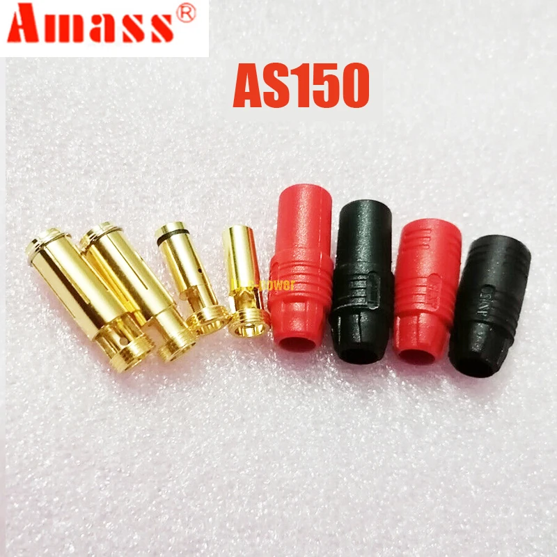 Original-Amass-AS150-Male-Female-Anti-Spark-Connector-7mm-Gold-Plated ...