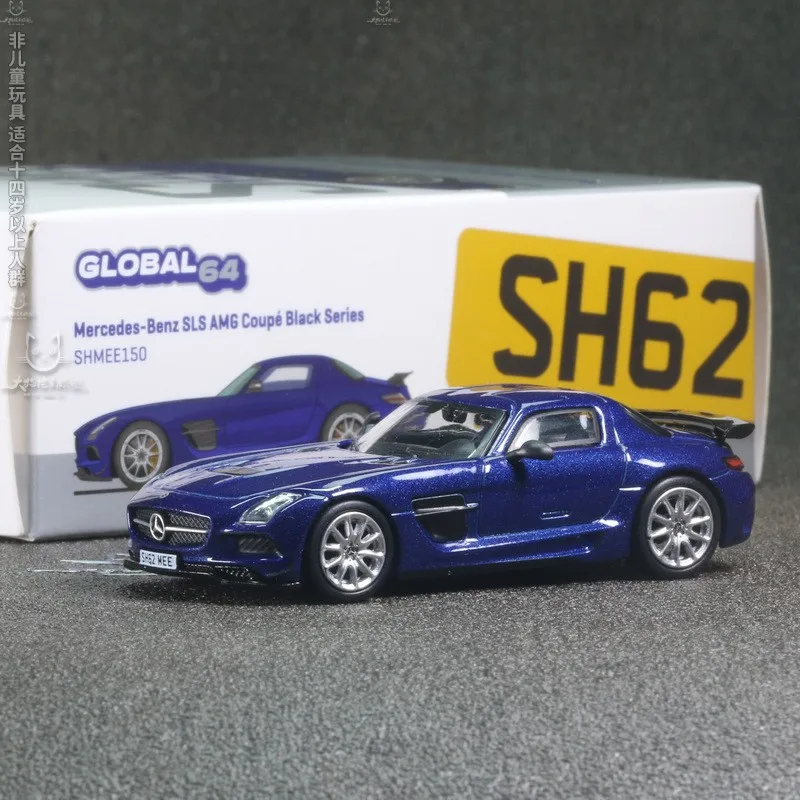 Tarmac Works 1/64 Diecasts Model Car Mercedes Benz SLS AMG Coupe Black ...