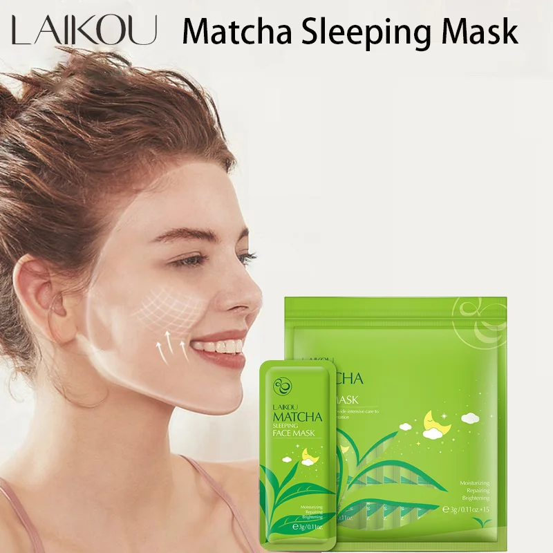 LAIKOU Matcha Moisturizing Sleeping Face Mud Anti Wrinkle Night Facial ...
