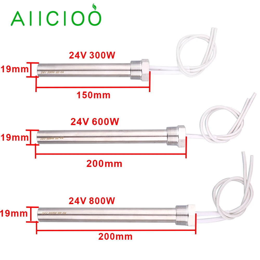 24v/36v/48v DC Immersion Cartridge Heater 3/4" Thread SUS304 Electric ...
