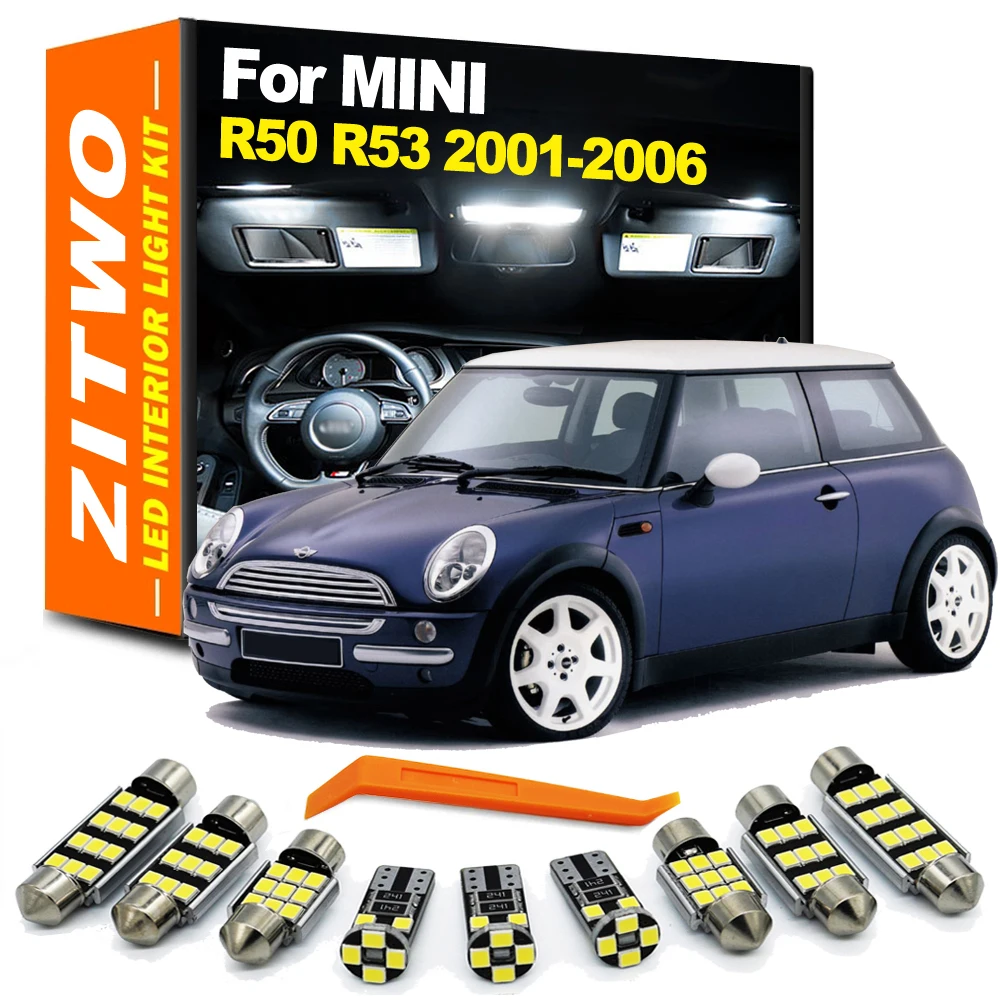 ZITWO-13Pcs-Car-Interior-LED-Bulb-For-Mini-R50-R53-Copper-2001-2002 ...