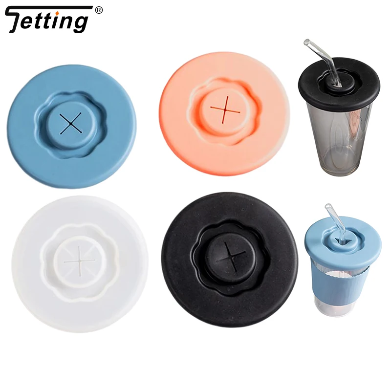 All-Matching-Silicone-Cup-Lid-Glass-Drink-Cover-Heat-Resistant-With ...