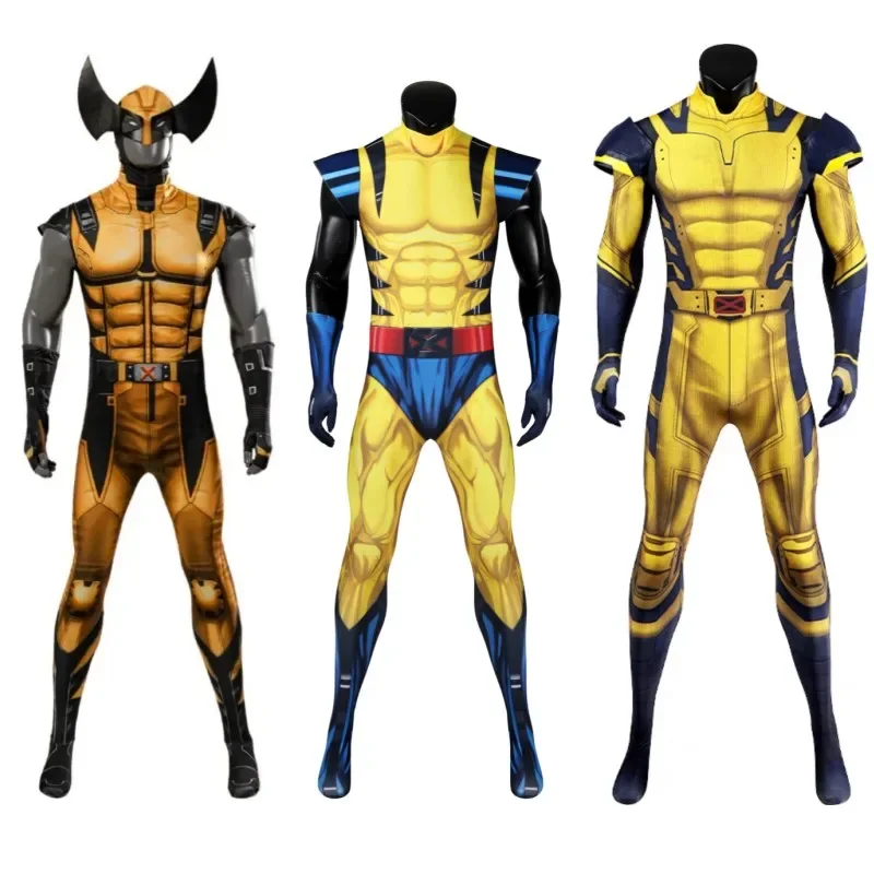 Wolf Cosplay Costume Gold Zentai Suit 3D Digital Printed 5 Style ...