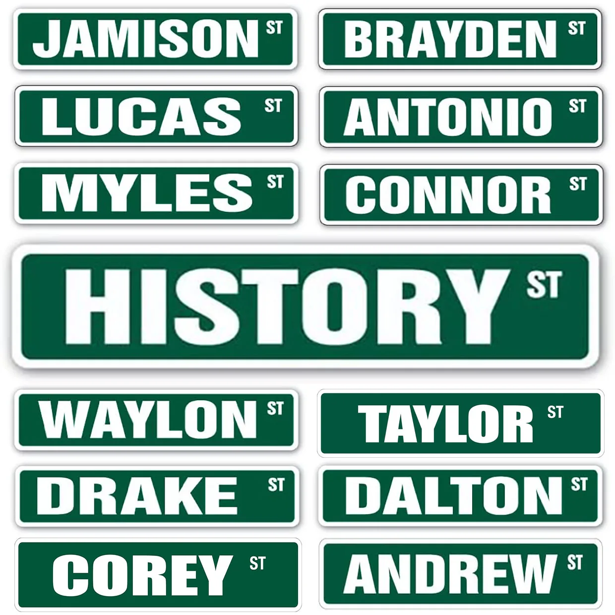 Outdoor-Metal-Tin-Signs-Instagram-Style-History-St-Street-Signs ...