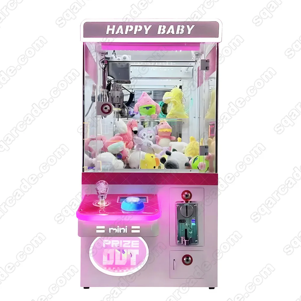 Arcade-commercial-coin-operated-Happy-Baby-plush-toy-mini-claw-machine ...