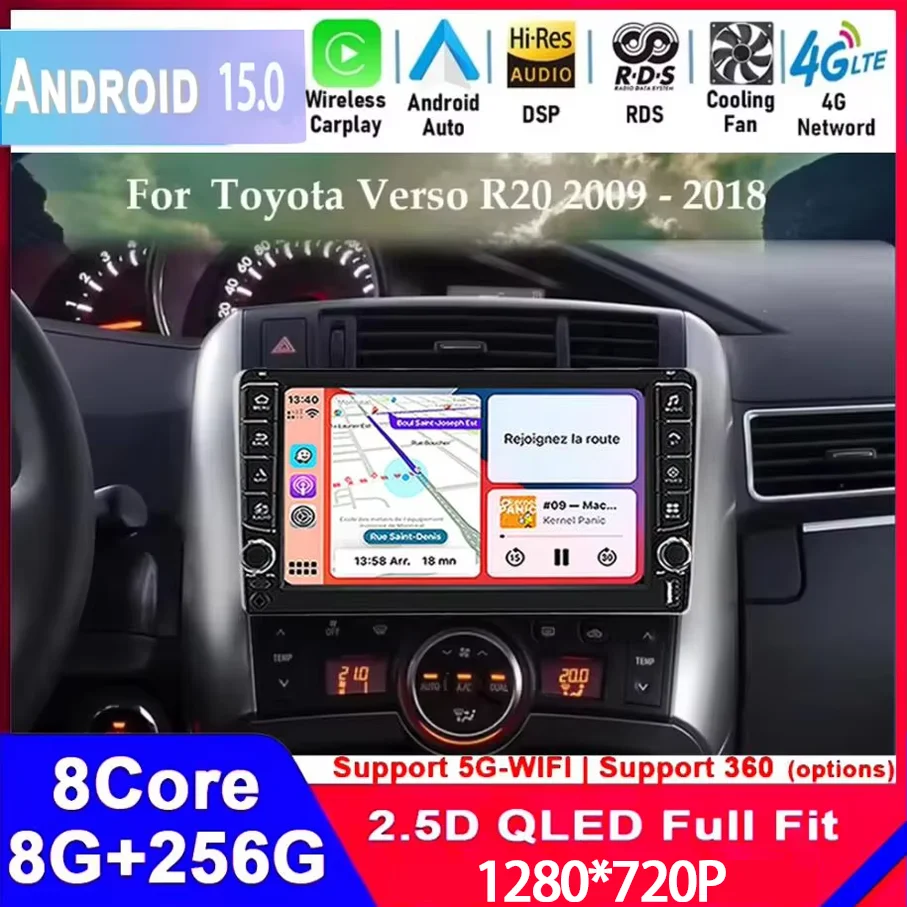 Android 15 Car Radio For Toyota Verso R20 2009 - 2018 Car Smart Systems ...