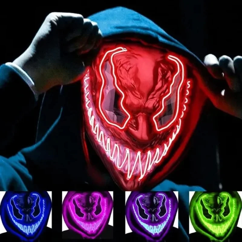 Halloween-Neon-Venom-2-Glowing-Mask-European-and-American-Movies-Horror ...