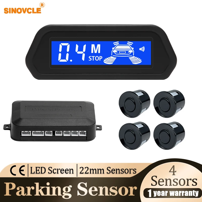 Car-LED-Parking-Sensor-Kit-With-Auto-Parktronic-Reverse-Monitor-4 ...