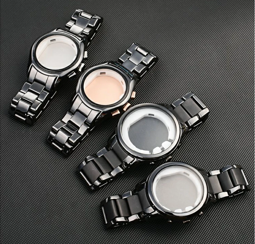 For Armani AR1452 AR1451 AR1410 AR1400 Ceramic Watchbands case High ...