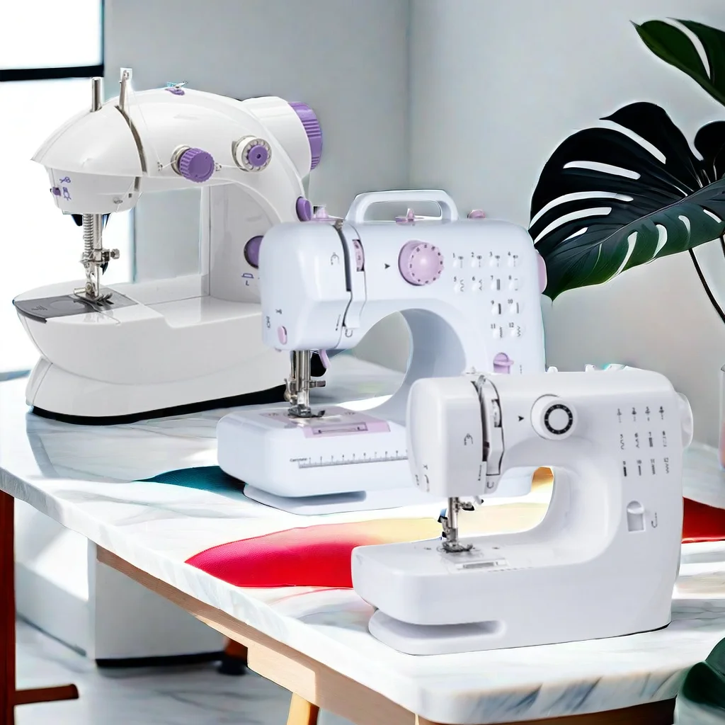 Portable-sewing-machine-with-12-types-of-built-in-stitches-and-dual ...