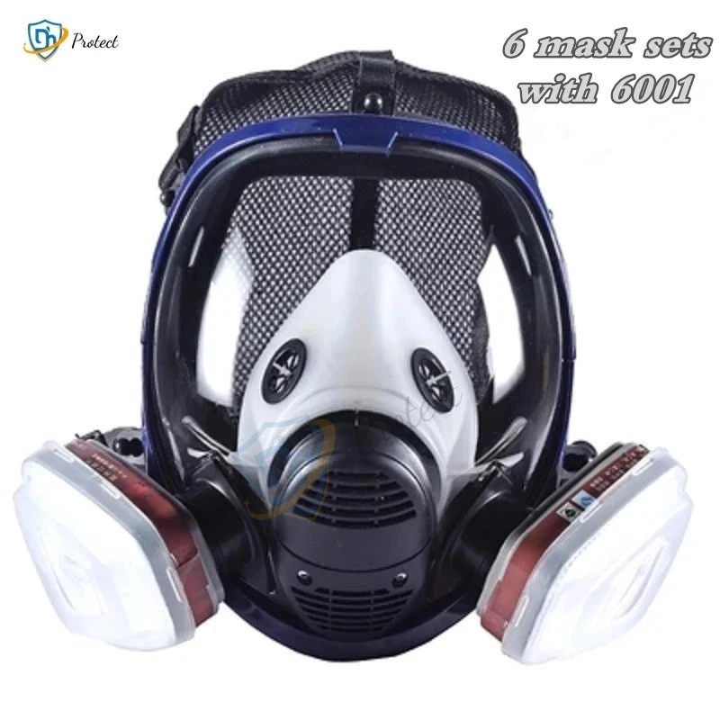 Gas-Mask-with-Carbon-Filter-for-Safety-Protection-Full-Face-Respirator ...