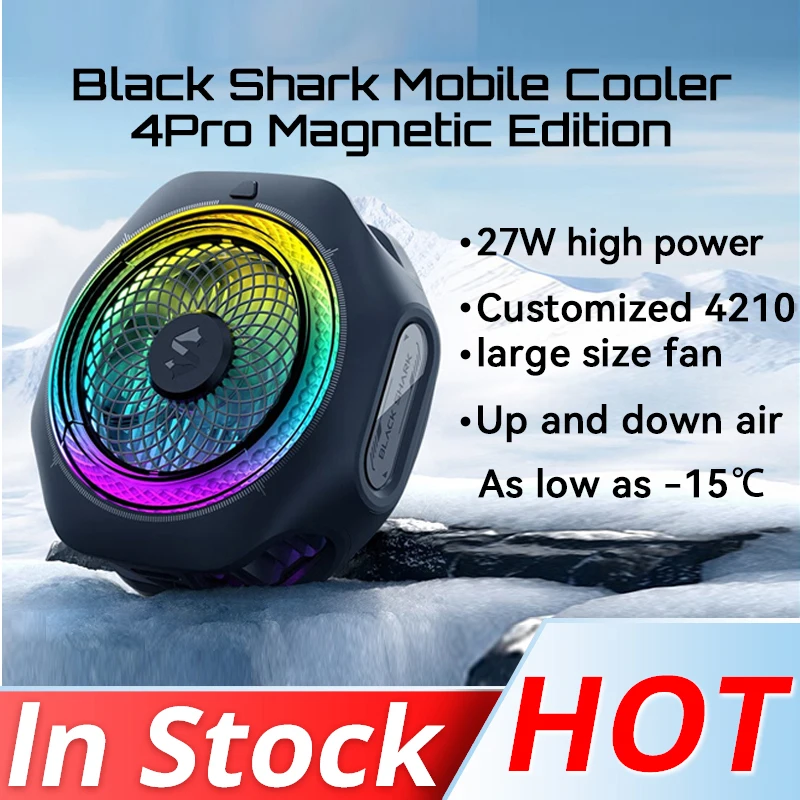 Original-Black-Shark-Magnetic-Cooler-4Pro-27W-Funcooler-Gaming-Phone-Radiator-For-Redmagic-9s ...