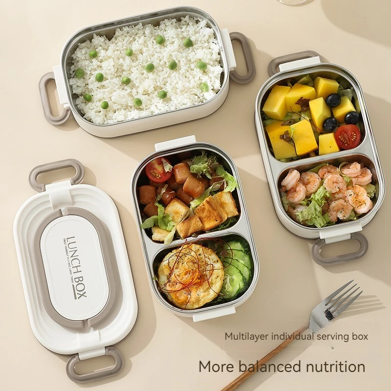Stainless steel insulated lunch box Office lunch box soup rice bowl for ...