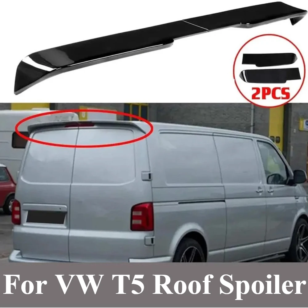 For VW T5 Roof Spoiler - OEM Style No-Drill Gloss Black Wing, Factory ...