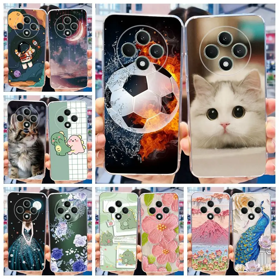 For-Oppo-Reno12-F-4G-Case-CPH2687-Cute-Fashion-Painted-Cover-Clear ...