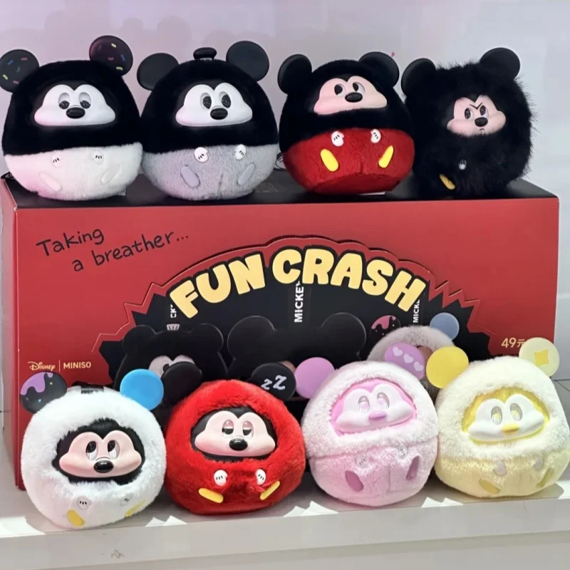 In Stock Disney Mickey Fun Crash Series Blind Box Vinyl Pendant Gift ...
