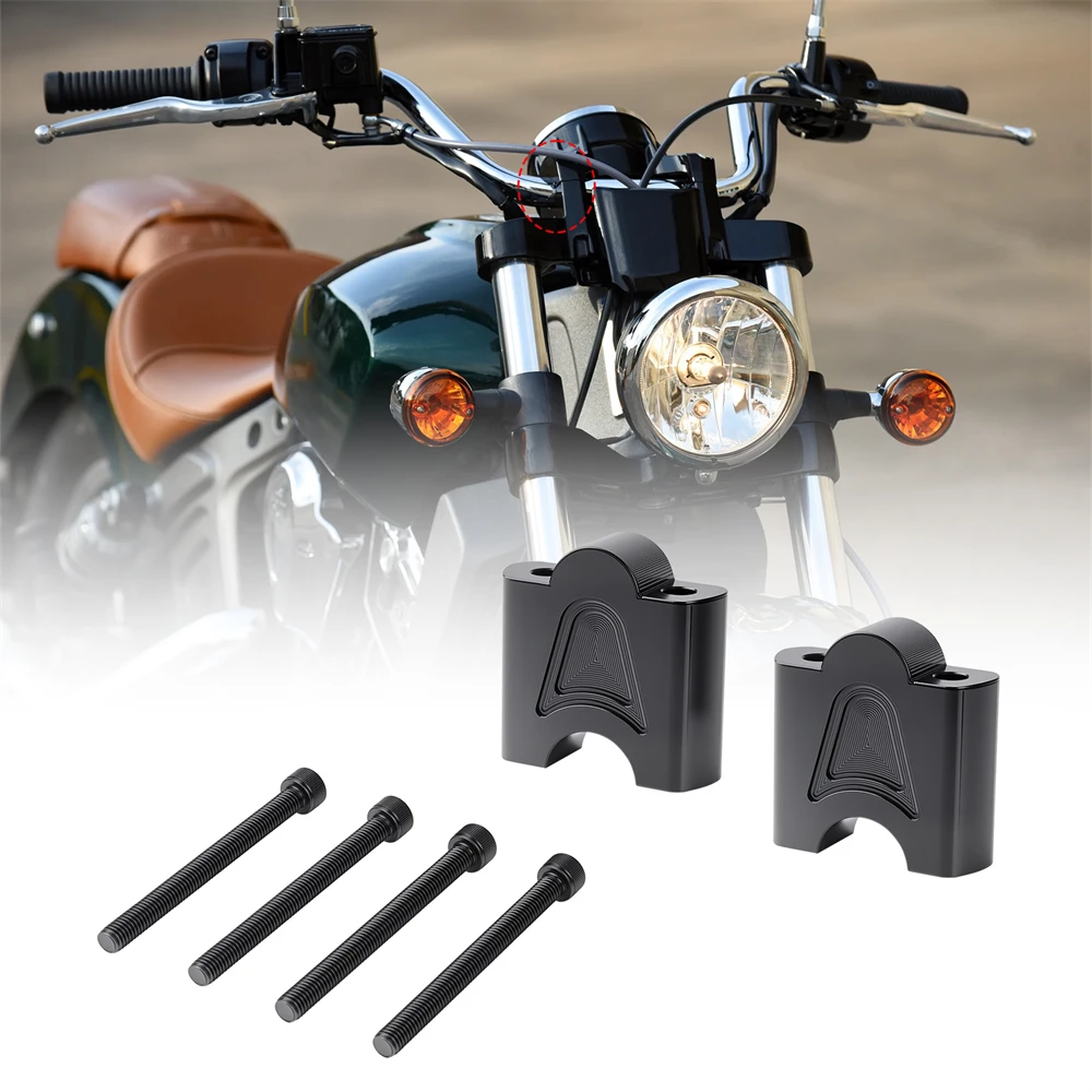 2" Pivoting Bar Risers Handlebar Riser Extension Kit for Indian Scout ...